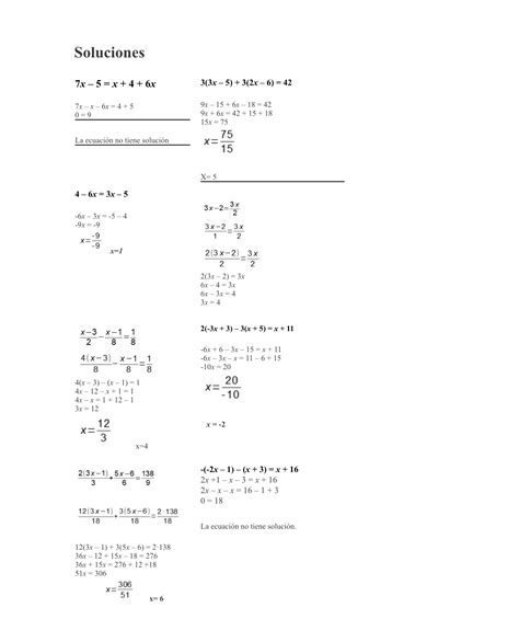 Ejercicio De Problemas Ecuaciones Primer Grado Mobile Legends Porn