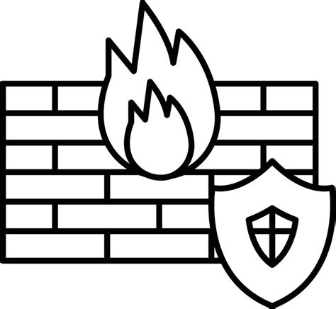 Firewall Protection Line Icon Design 53558652 Vector Art At Vecteezy