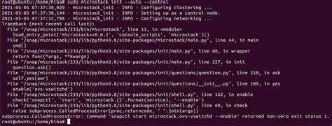 Hello Microstack Cant Initialise While Installing Openstack And