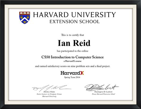Free Online Courses With Printable Certificates Harvard Printable Online