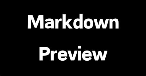 Markdown Preview