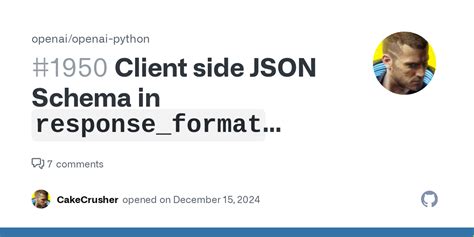 Client Side Json Schema In `responseformat` Validation For Structured Outputs · Issue 1950