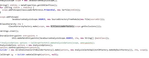 Incomplete Callgraph Using The Java Sourcecode Frontend Zeroonecontainercfabuilderfactory