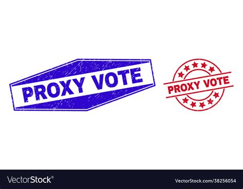 Proxy Vote Unclean Watermarks In Circle Royalty Free Vector