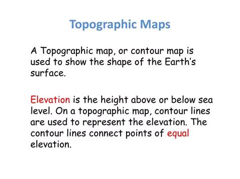 PPT Topographic Maps PowerPoint Presentation Free Download ID