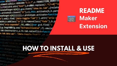 Readme Maker Extension How To Install And Use Youtube