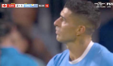 Luis Suarez Crying Seconds Before Scoring Stoppage Time Equaliser In