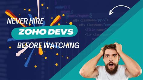 Never Hire Zoho Developers Before Watching This Video Well Maybe YouTube
