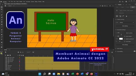Tugas 2 Tutorial Membuat Animasi Sederhana Dengan Adobe Animate Cc 2022 Youtube