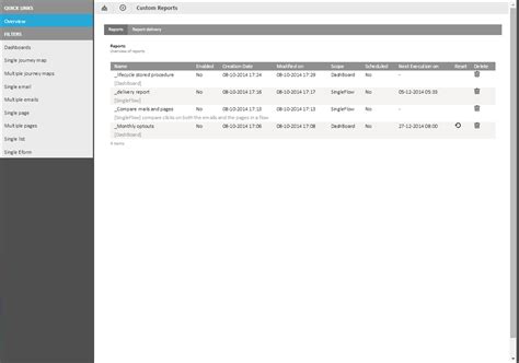 custom reports