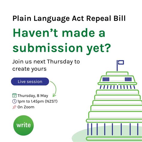 Have You Been Meaning To Make A Submission On The Plain Language Act