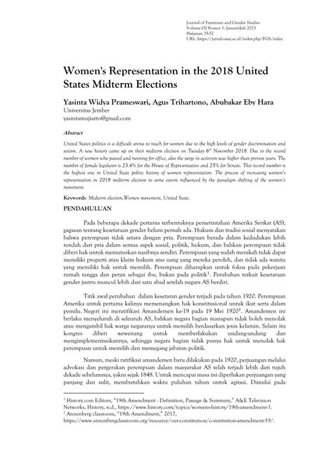 pdf women s representation in the 2018 united states midterm elections