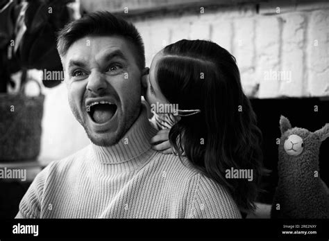 Happy Fathers Day Black And White Photo Of Young Single Dad With