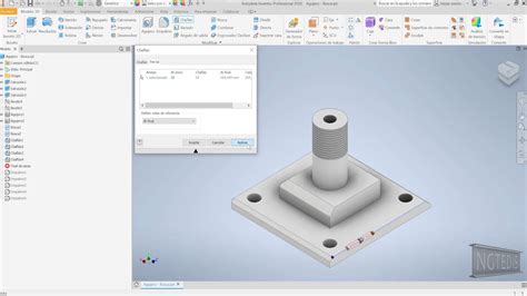 empalme y chaflan fillet and chamfer tutorial autodesk inventor
