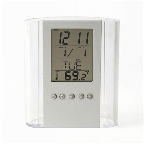 타이머 온도계 달력 기능 디지털 펜꽂이 알람 시계 홈플러스 택배배송