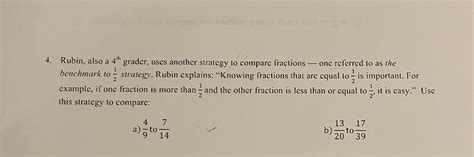Solved Rubin Also A 4th ﻿grader Uses Another Strategy To