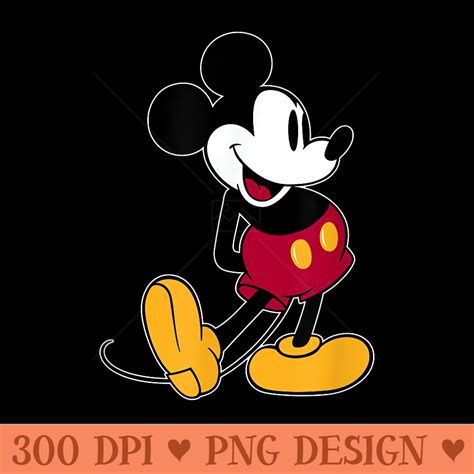 Disney Mickey Mouse Classic Pose Ready To Print Png Design Inspire