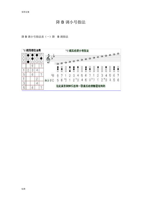 小号降e调指法表图示 图库 五毛网
