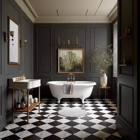 Black And White Bathroom Floor Tiles 75 Black And White Tile Bathroom