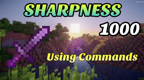 How To Get A Sharpness 1000 Sword In Minecraft Bedrock Edition Youtube
