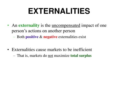 PPT Externalities PowerPoint Presentation Free Download ID