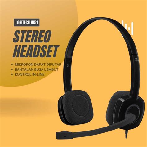 Jual Logitech Stereo Headset H Ah Shopee Indonesia