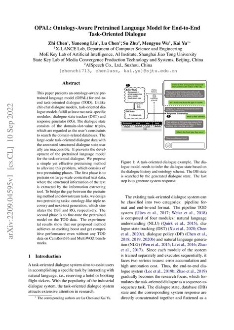 opal ontology aware pretrained language model for end to end task