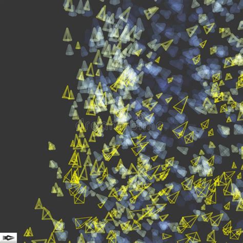 Array With Dynamic Emitted Particles Abstract Dynamic Background