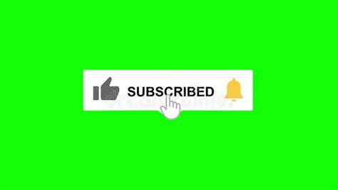 Get Notification Button Subscribe Lower Third Animations Chroma Key Green Screen Background