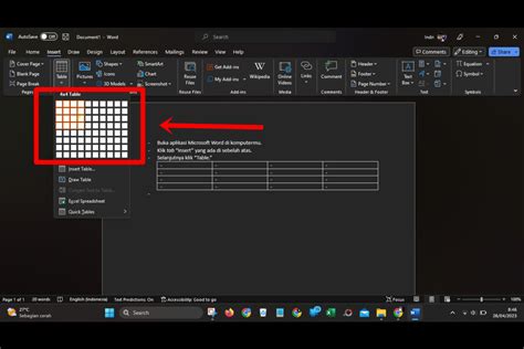 Cara Membuat Tabel Di Microsoft Word Termasuk Pindah Tabel Excel