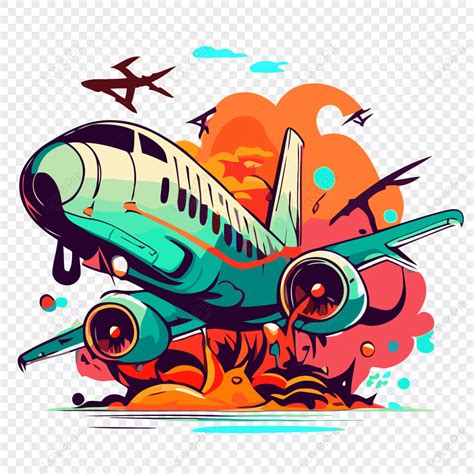 비행기 여행 벡터 여행기 상표 만화 Png 일러스트 무료 다운로드 Lovepik