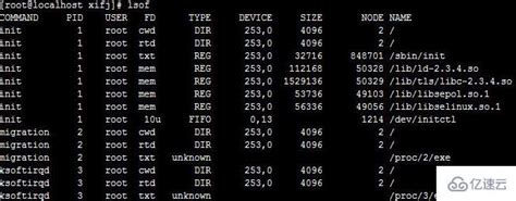 linux中lsof命令指的是什么 建站服务器 亿速云