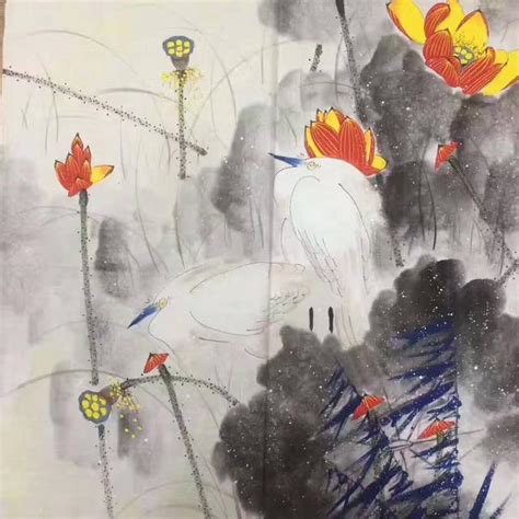 陳忠南荷花畫作欣賞 每日頭條
