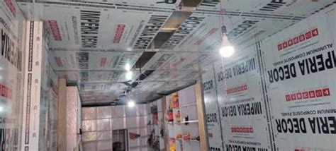 Interior Acp Sheet Cladding Work For Indoor At Rs 185 Square Feet In