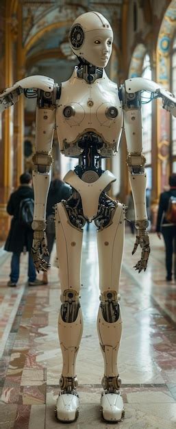 Advanced Humanoid Robot Ai Artificial Intelligence Humanrobot Interaction Premium Ai Generated