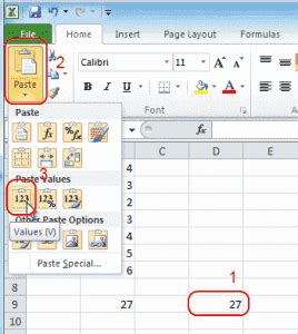 Excel Copy And Paste Values Without Formulas