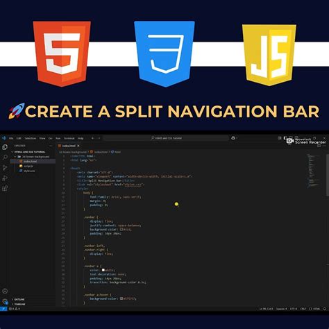 Create A Split Navigation Bar Coding Programming Ai Htmlcssjavascript Chatgpt Deepseek