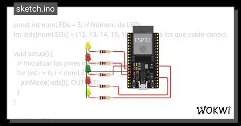 Secuenciador Wokwi Esp32 Stm32 Arduino Simulator