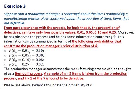 Solved Exercise 3 Suppose That A Production Manager Is