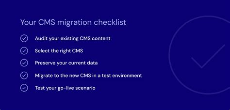 Your Cms Migration Checklist