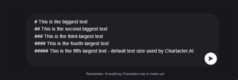 How To Make Text Big In Characterai Pttrns How To Make Text Big In Characterai Pttrns