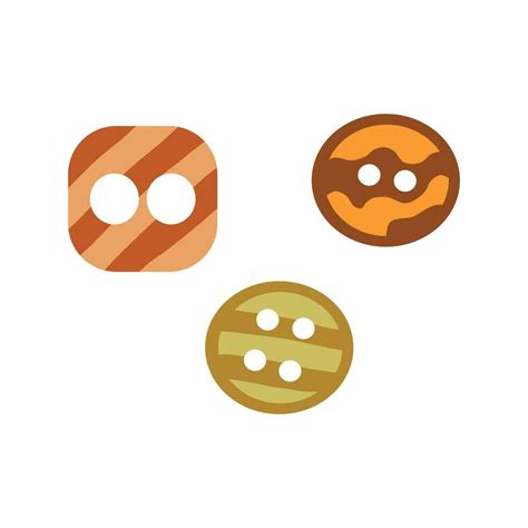 Set Of Small Buttons Hand Drawn Vector Element 23333454 Vector Art At