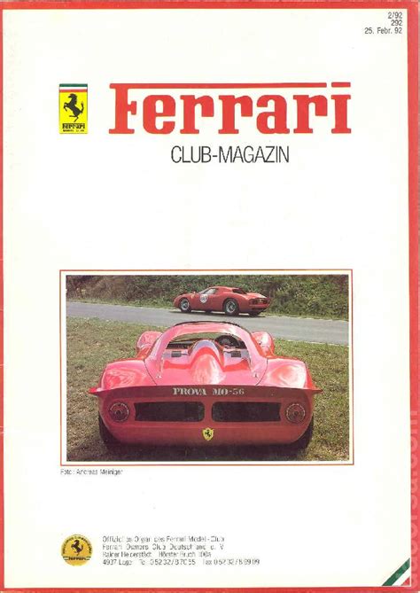 Ferrari Model Club Issue 292