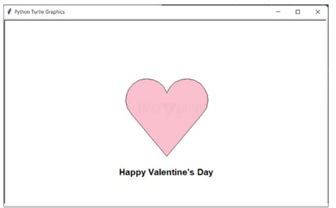 Draw Heart Using Turtle Graphics In Python Tpoint Tech