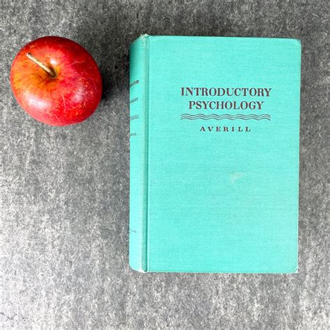 Introductory Psychology Lawrence A Averill 1943 Textbook