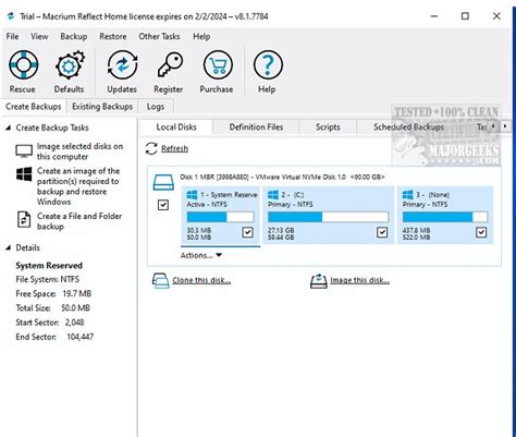 Download Macrium Reflect Home Edition MajorGeeks