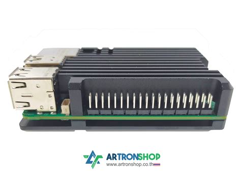 เคส raspberry pi 5 อลูมิเนียม ระบายความร้อน a artronshop บอร์ด