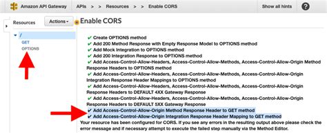 amazon web services api gateway cors stack overflow