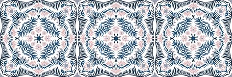 반다나 프린트 꽃 무늬가 있는 여성 숄 지중해 벽지 포르투갈어 타일 Azulejo 터키 어 장식품입니다 스페인 도자기 세라믹 요리 0명에 대한 스톡 벡터 아트 및 기타