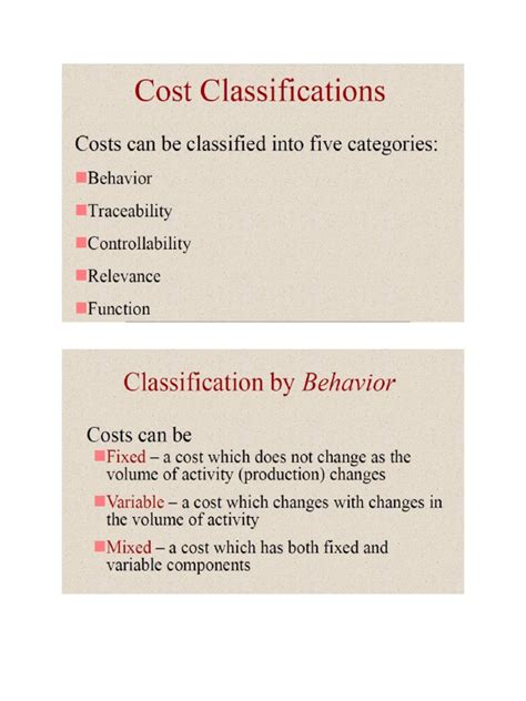 010 Cost Classifications Pdf